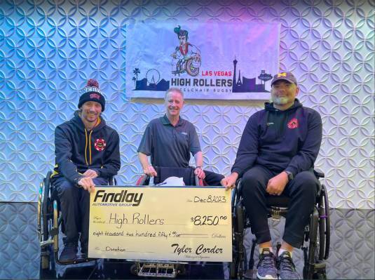 Findlay supports wheelchair rugby team | Las Vegas Business Press
